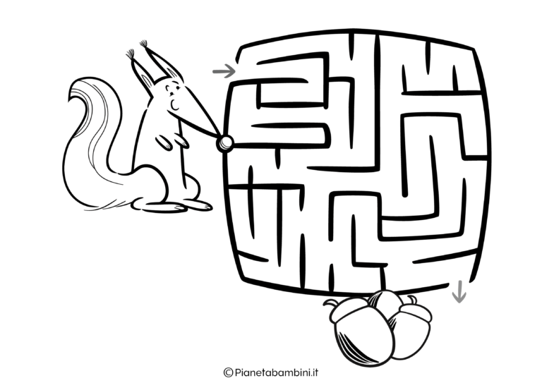 42 Labirinti Facili per Bambini da Stampare | PianetaBambini.it