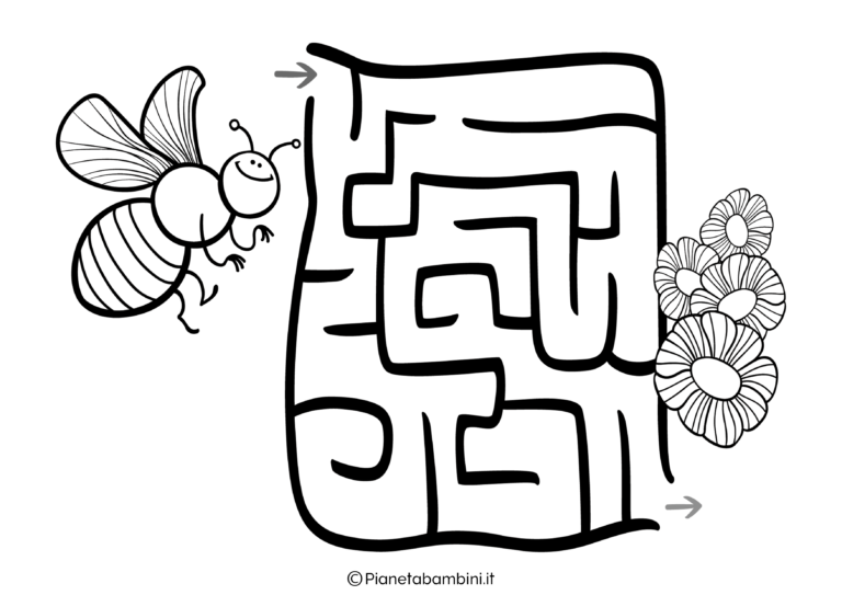 42 Labirinti Facili per Bambini da Stampare | PianetaBambini.it