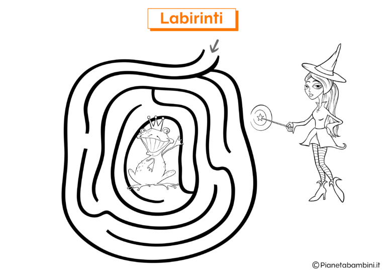Labirinti Infanzia Facili Labirinto Mazes Pianetabambini Kindergarten ...