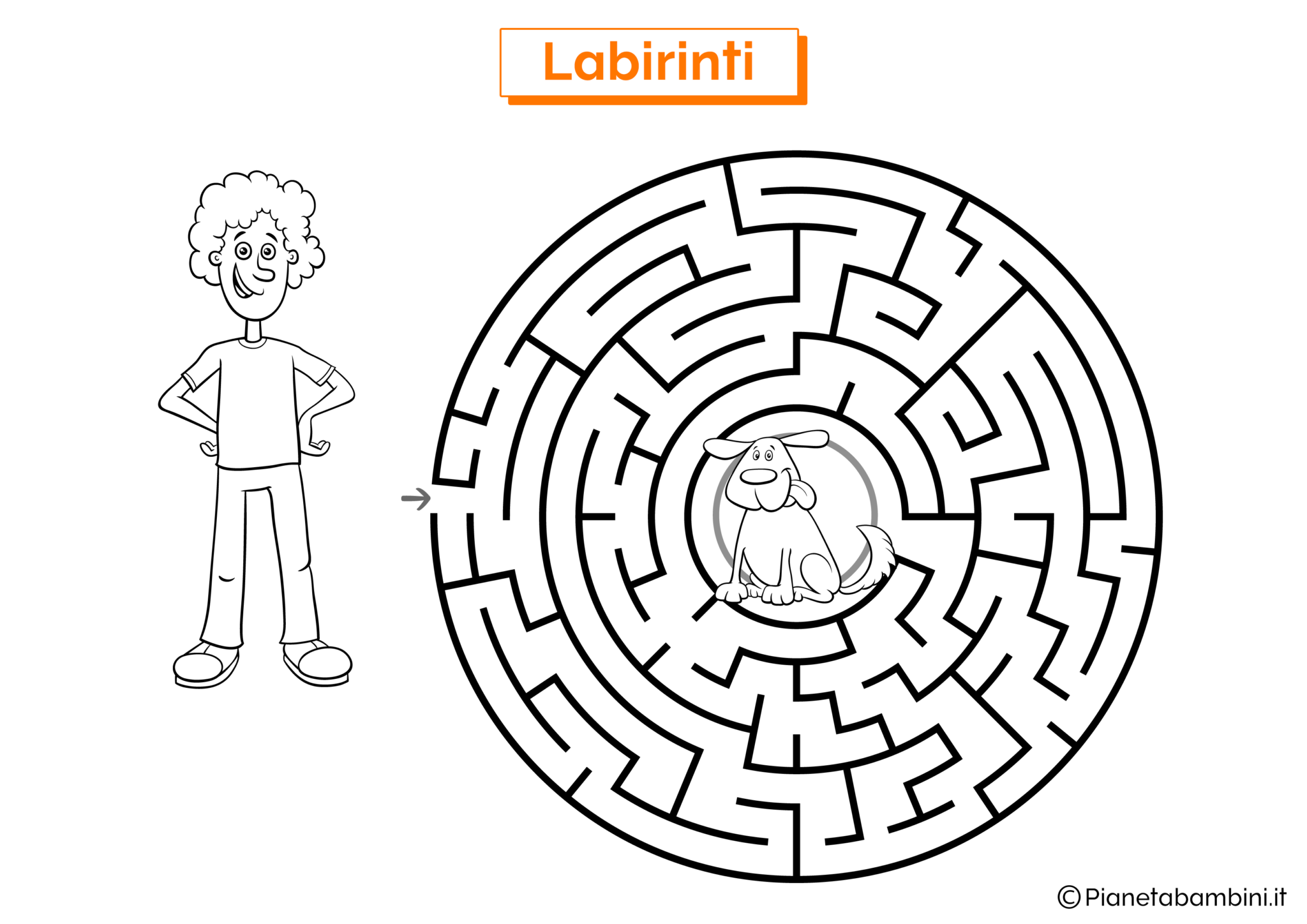 Labirinti con gli Animali da Stampare per Bambini | PianetaBambini.it