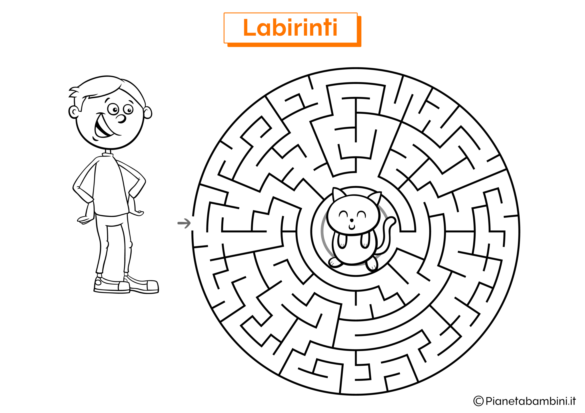 Labirinti con gli Animali da Stampare per Bambini | PianetaBambini.it