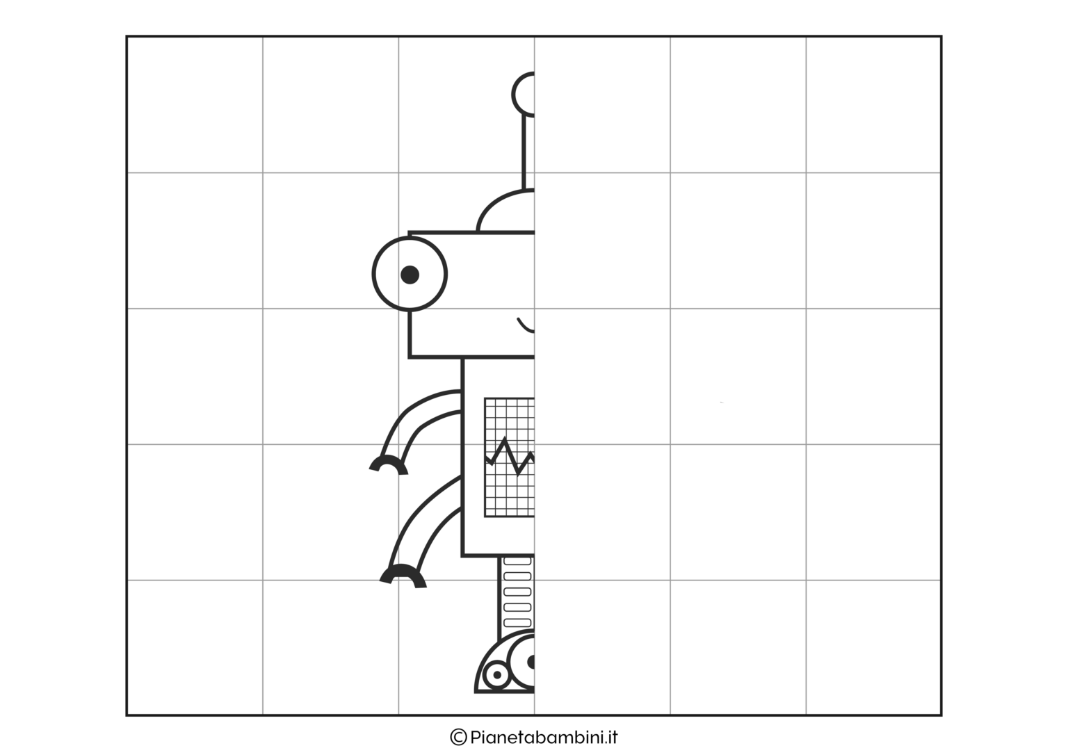 Disegni Simmetrici da Stampare, Completare e Colorare | PianetaBambini.it