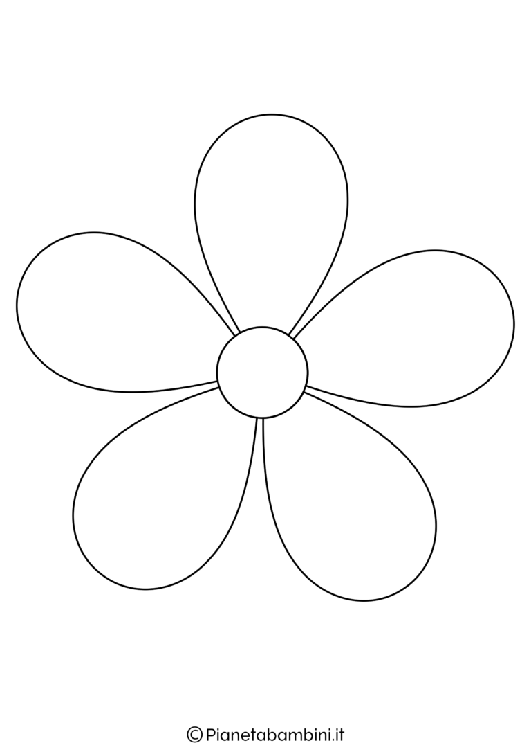 81 Sagome di Fiori da Stampare e Ritagliare | PianetaBambini.it