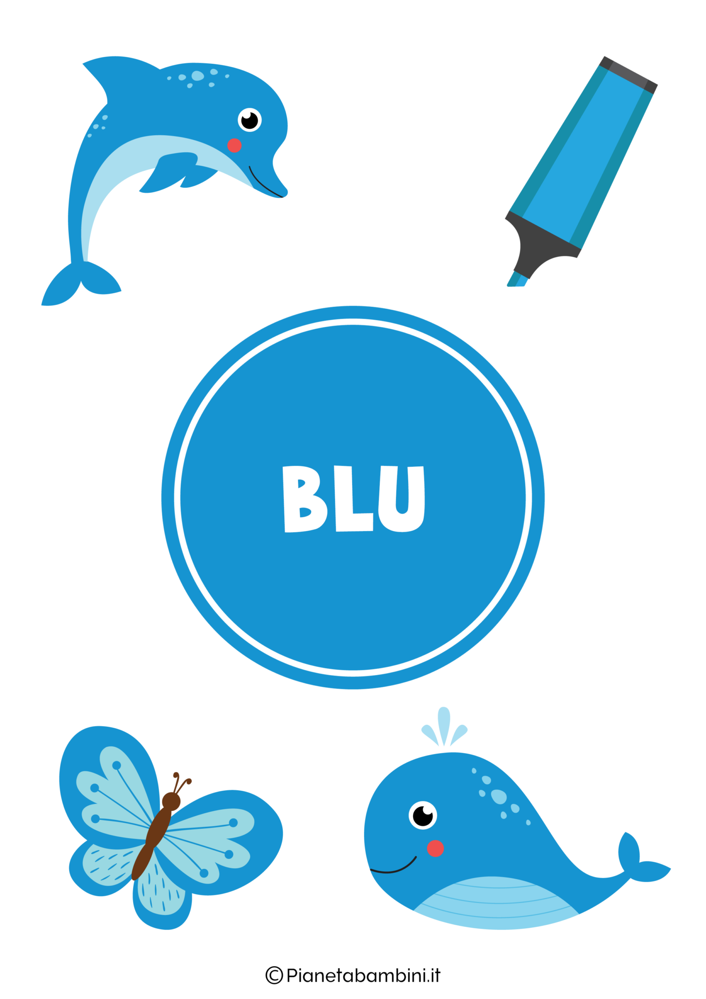 Schede per Insegnare i Colori ai Bambini da Stampare | PianetaBambini.it