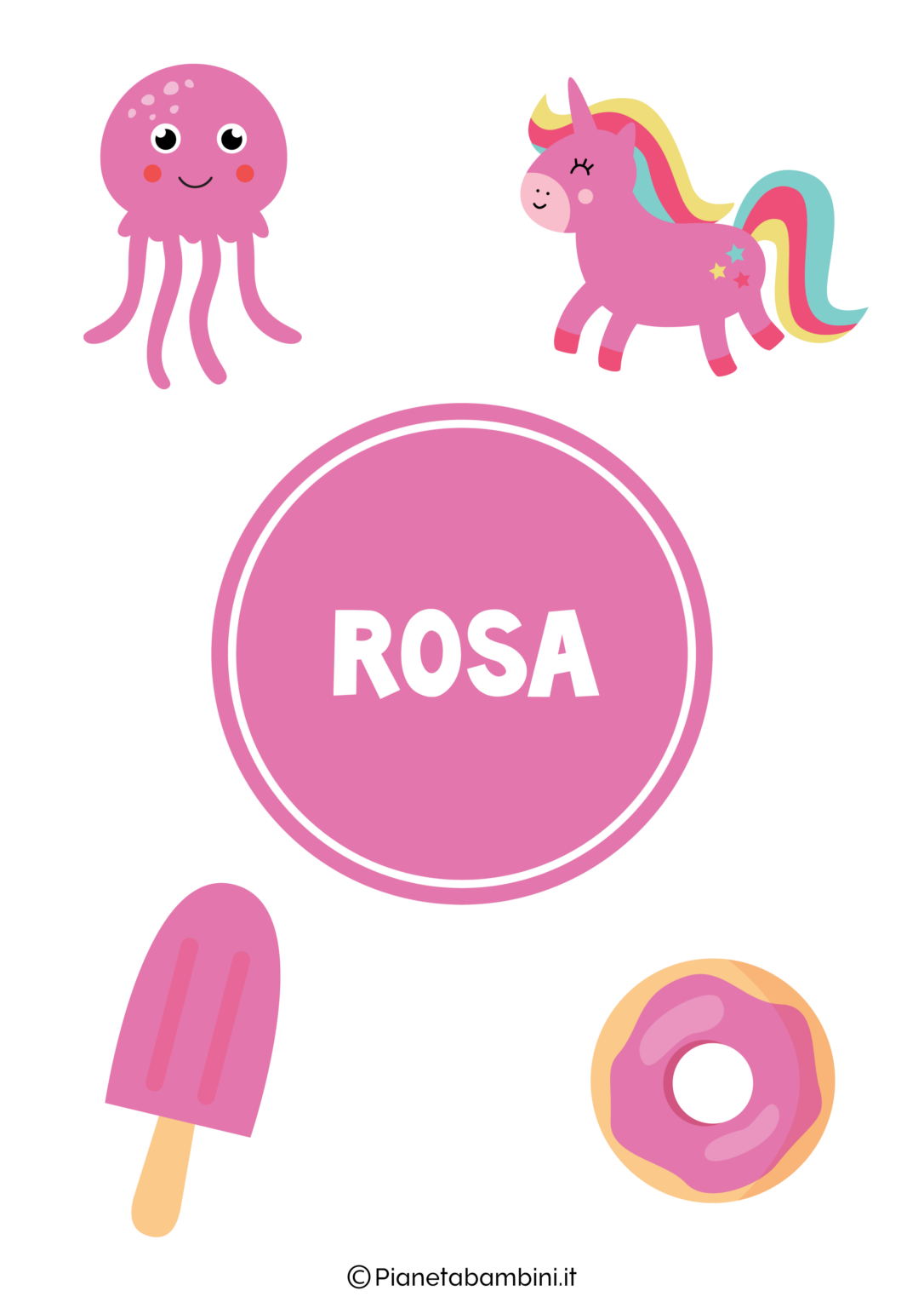 Schede per Insegnare i Colori ai Bambini da Stampare | PianetaBambini.it