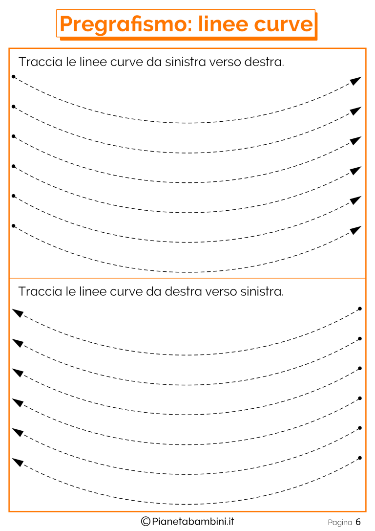 Schede di Pregrafismo per la Scuola dell'Infanzia | PianetaBambini.it