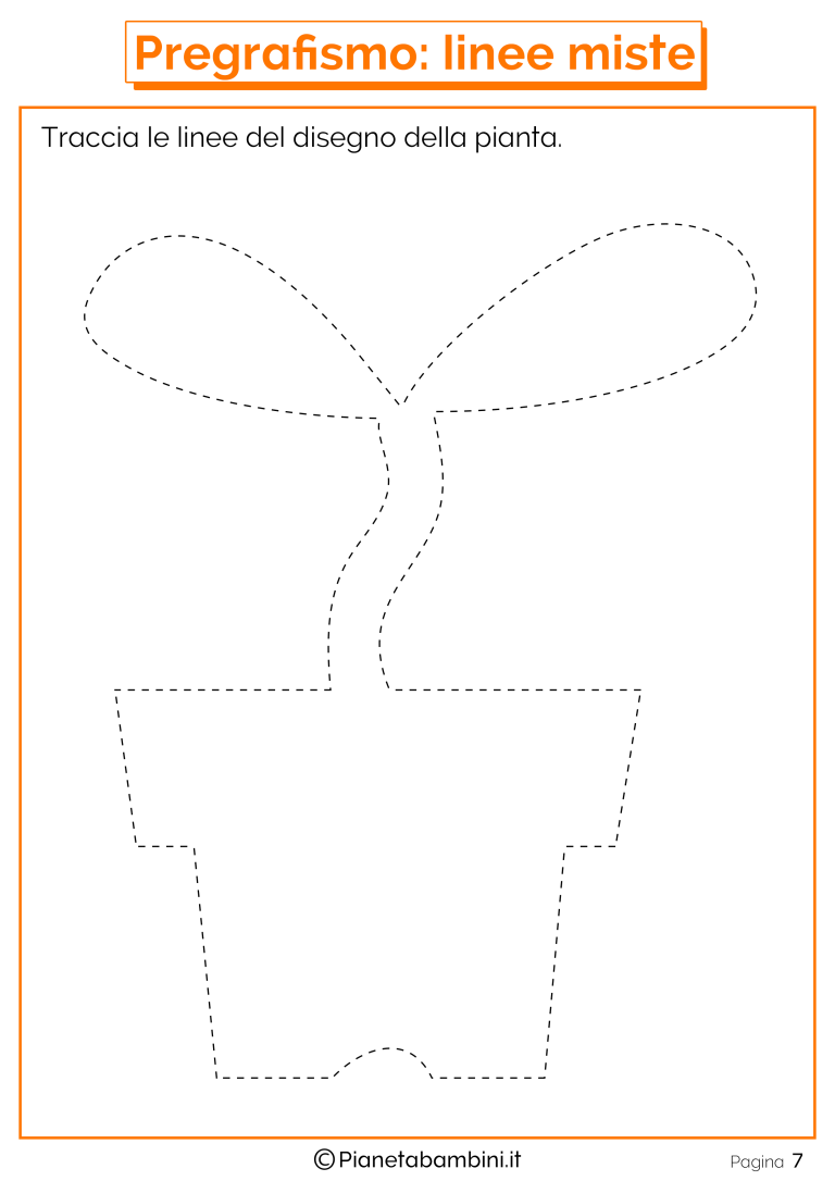 Schede di Pregrafismo di Percorsi con Linee Rette e Curve ...