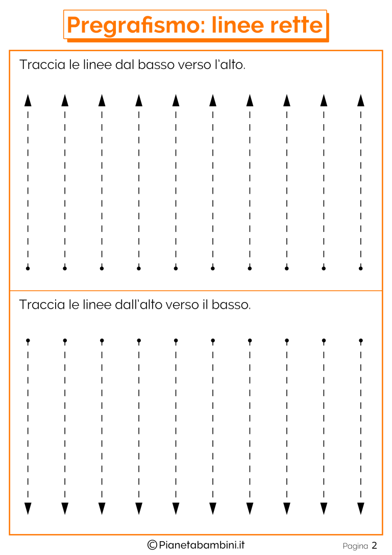 Schede di Pregrafismo di Percorsi con Linee Rette e Curve ...