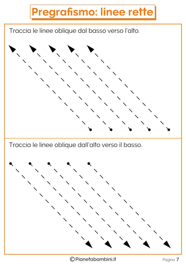 Schede di Pregrafismo per la Scuola dell'Infanzia | PianetaBambini.it