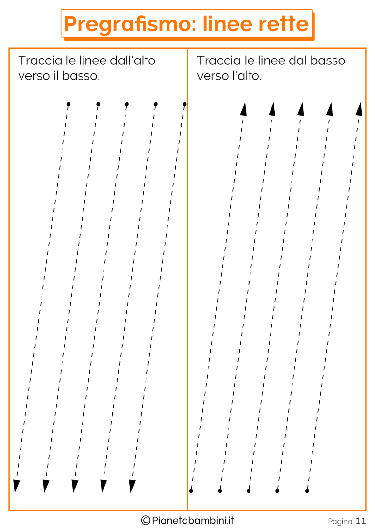 Schede di Pregrafismo di Percorsi con Linee Rette e Curve ...