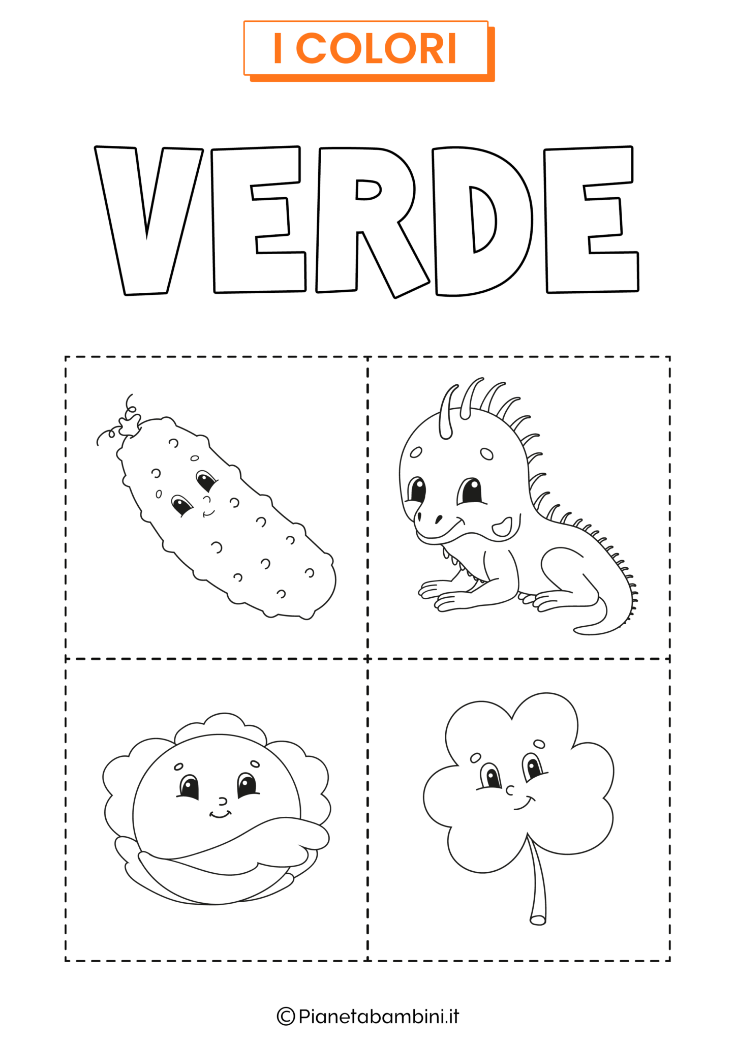 Schede per Insegnare i Colori ai Bambini da Stampare | PianetaBambini.it
