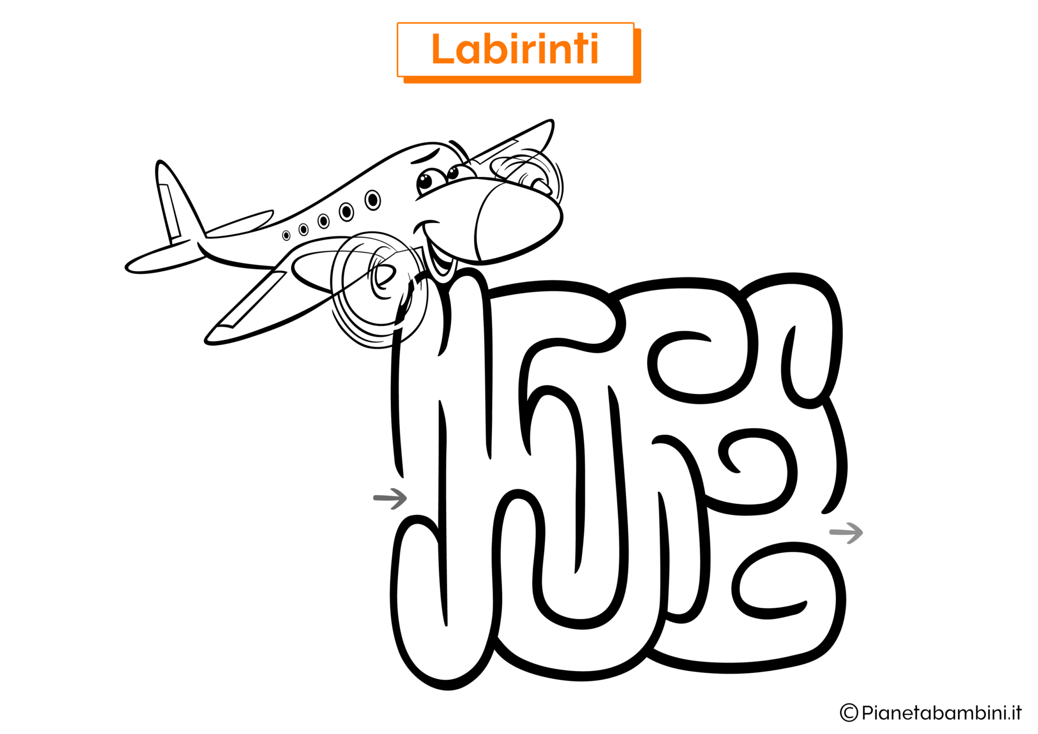 Labirinti da Stampare per Bambini di 5 Anni Circa | PianetaBambini.it