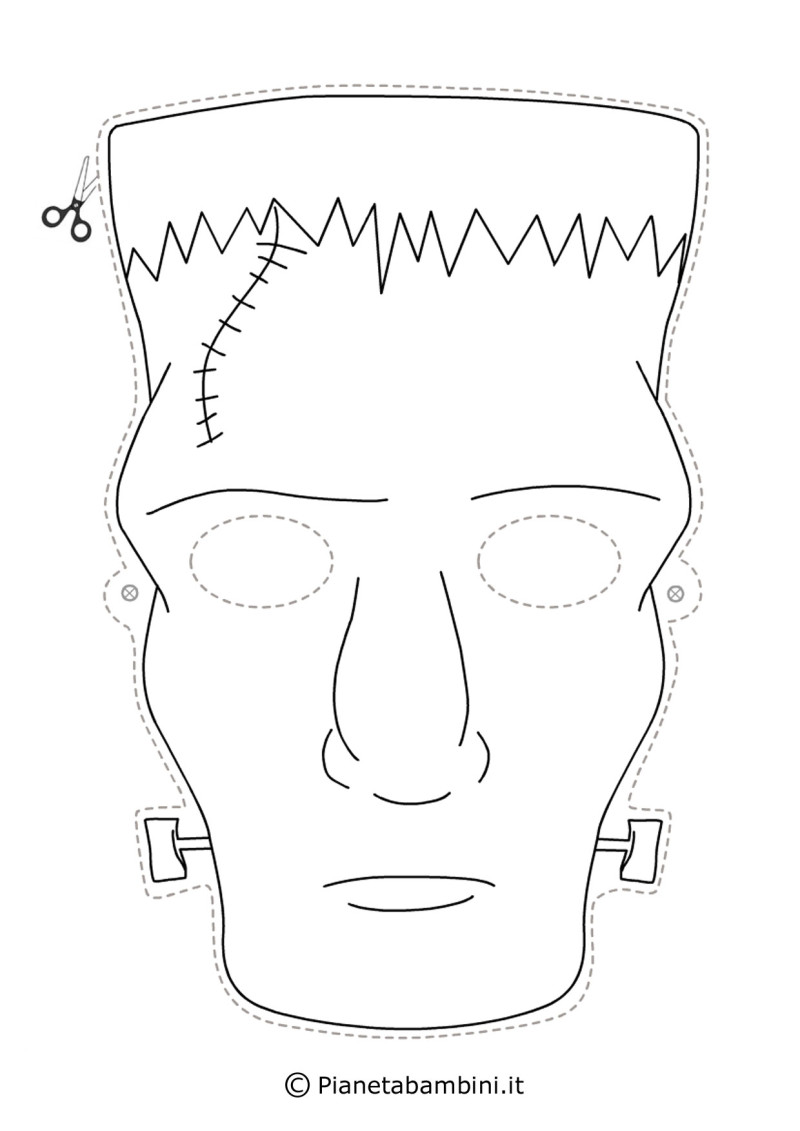 180 Maschere da Colorare per Carnevale | PianetaBambini.it
