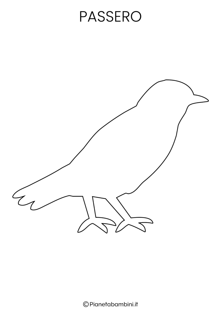 Sagome di Uccelli da Stampare e Ritagliare | PianetaBambini.it