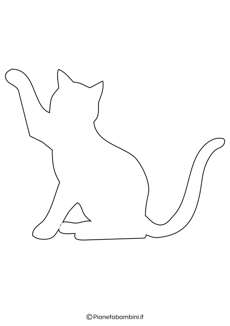 Sagome di Gatti da Stampare e Ritagliare | PianetaBambini.it