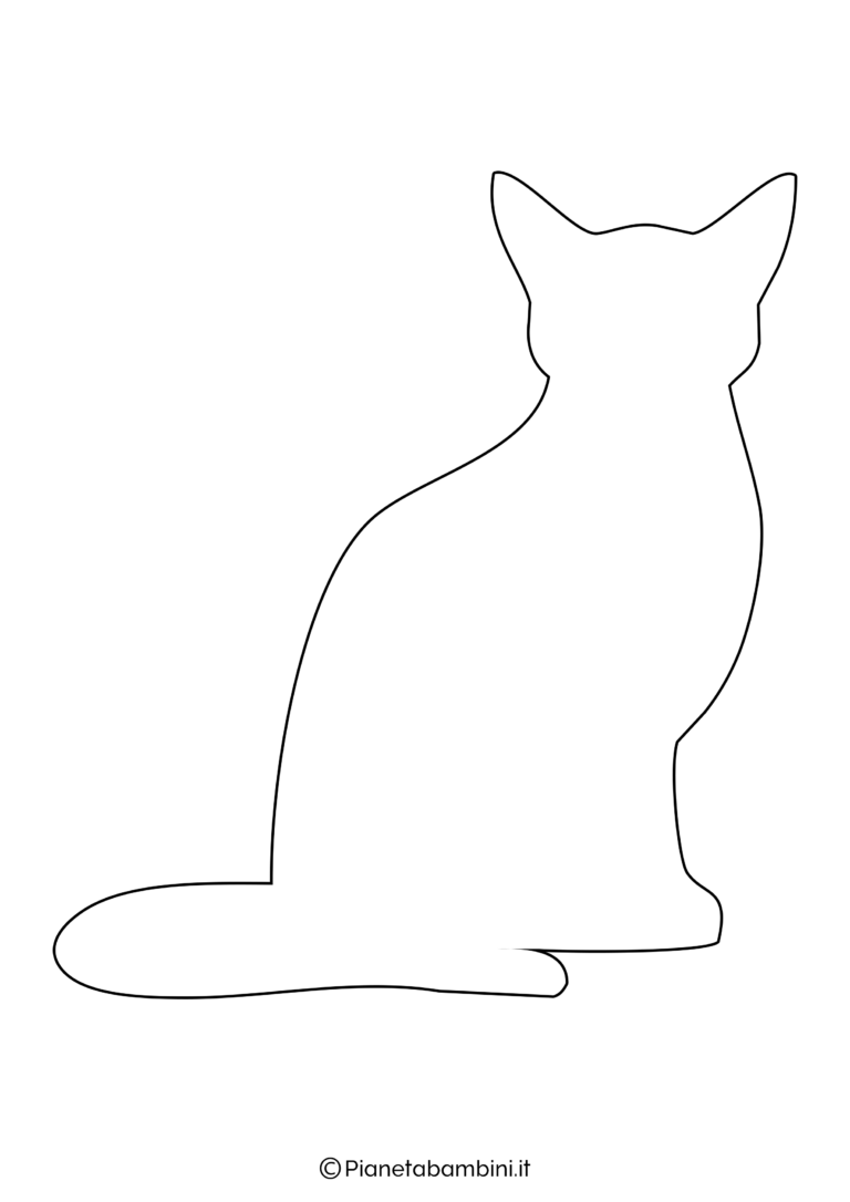 Sagome di Gatti da Stampare e Ritagliare | PianetaBambini.it