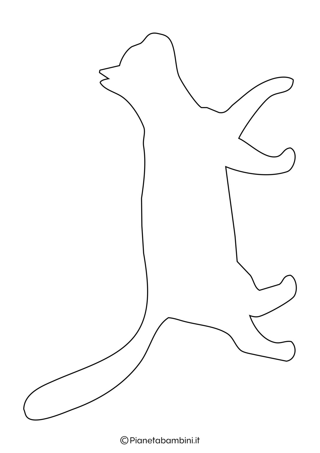 Sagome di Gatti da Stampare e Ritagliare | PianetaBambini.it