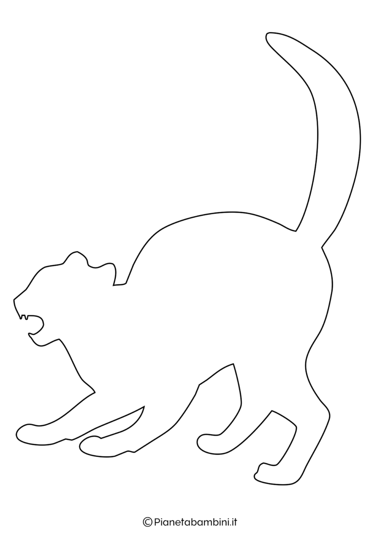 Sagome di Gatti da Stampare e Ritagliare | PianetaBambini.it