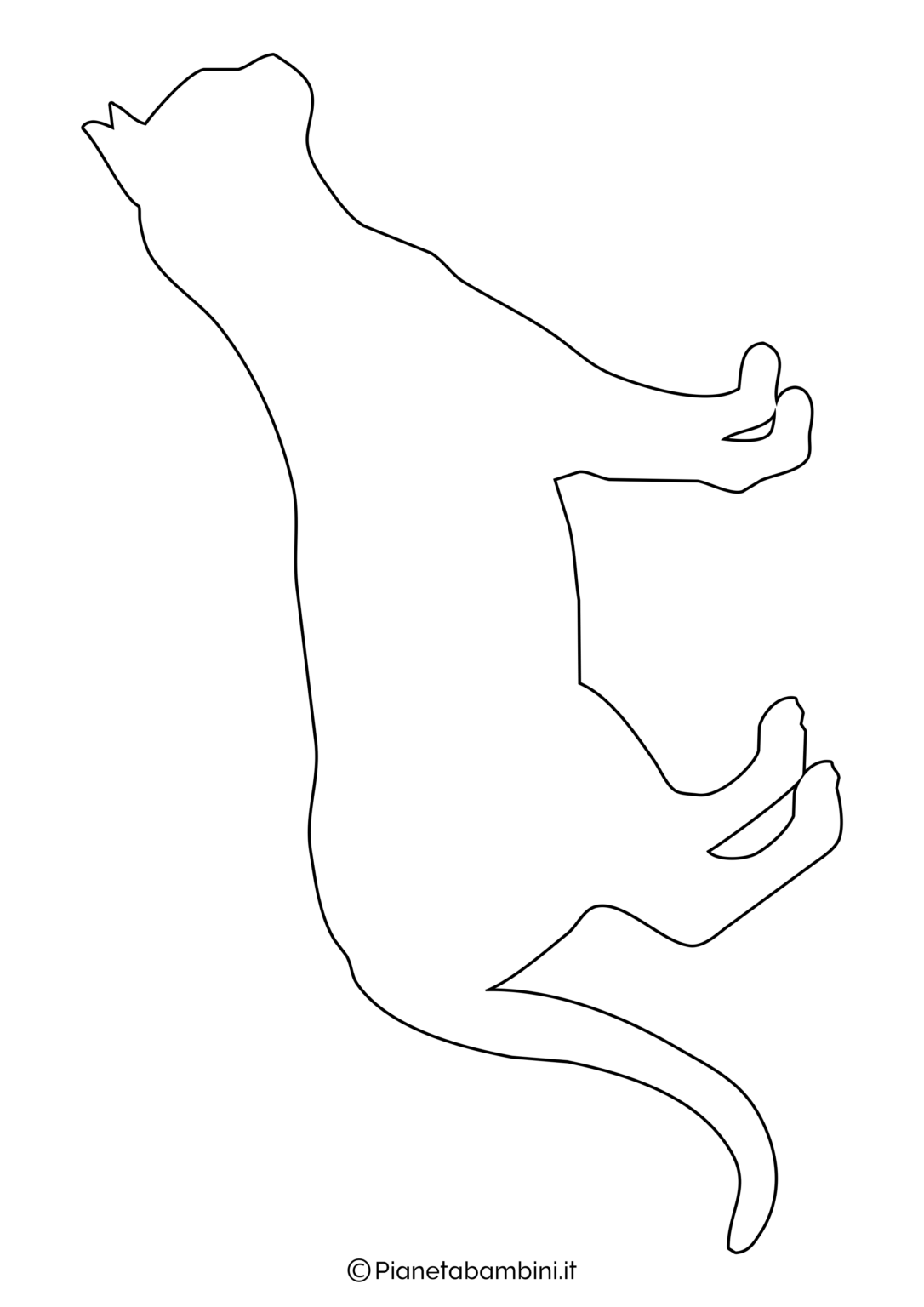 Sagome di Gatti da Stampare e Ritagliare | PianetaBambini.it