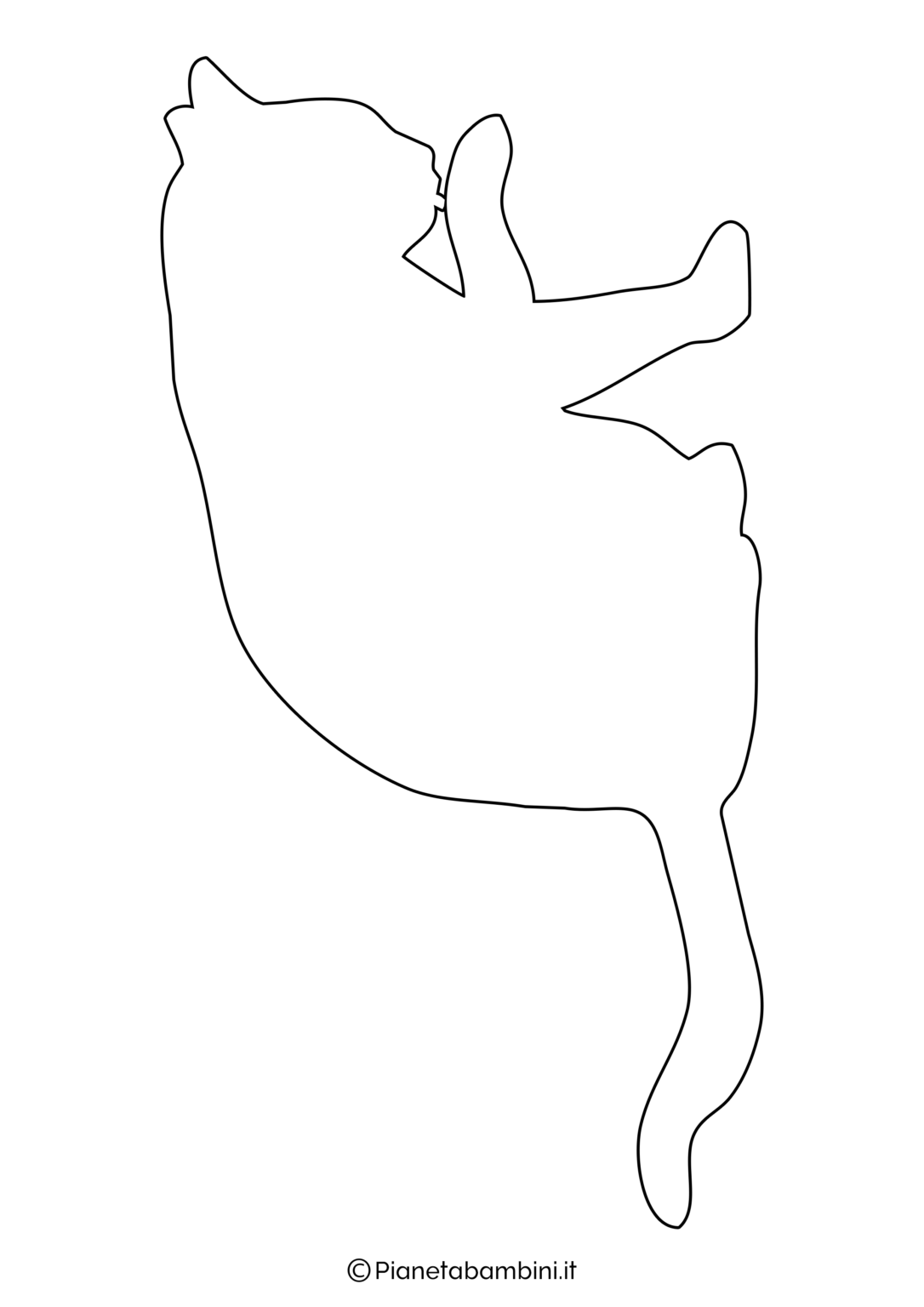 Sagome di Gatti da Stampare e Ritagliare | PianetaBambini.it