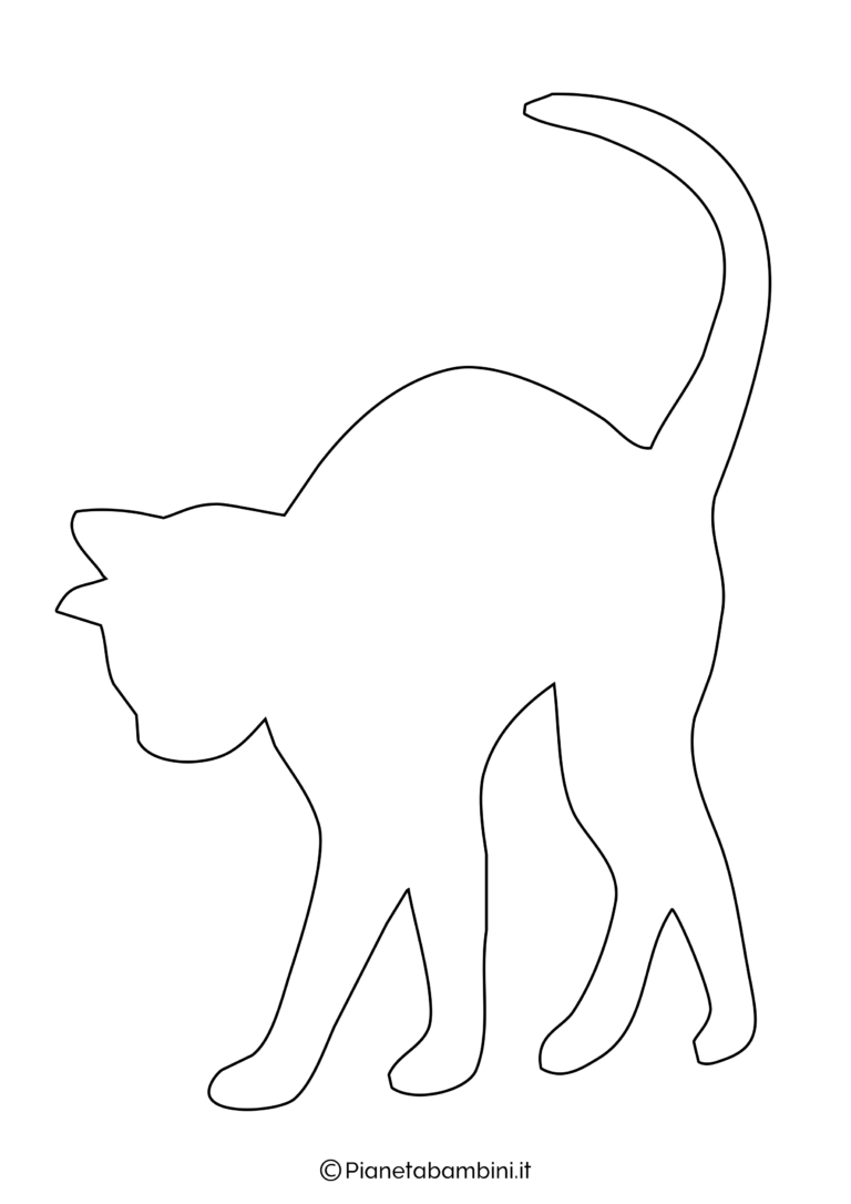 Sagome di Gatti da Stampare e Ritagliare | PianetaBambini.it