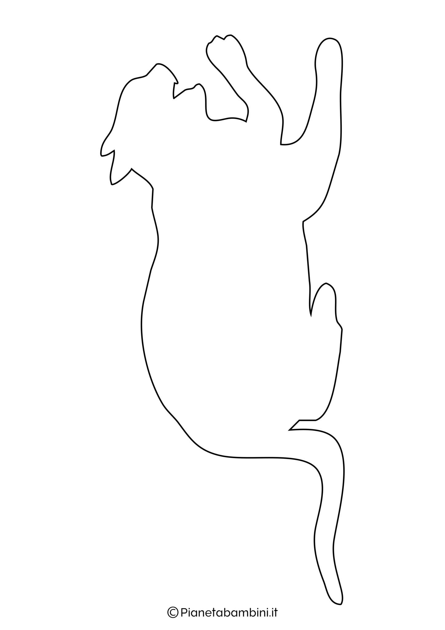 Sagome di Gatti da Stampare e Ritagliare | PianetaBambini.it