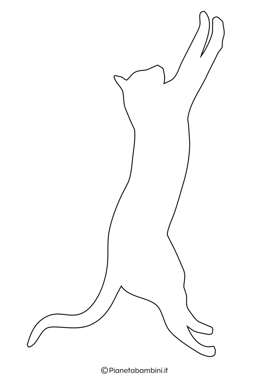 Sagome di Gatti da Stampare e Ritagliare | PianetaBambini.it