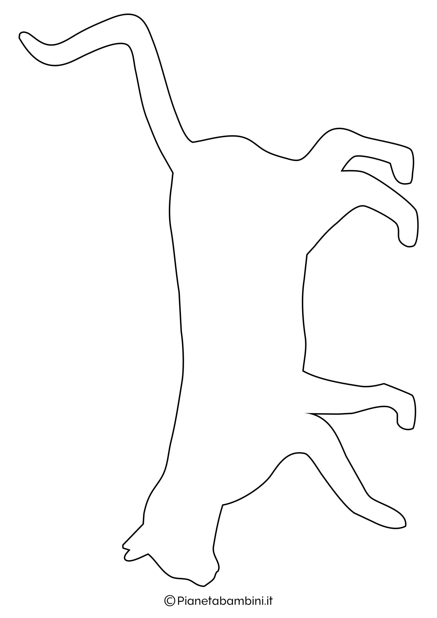 Sagome di Gatti da Stampare e Ritagliare | PianetaBambini.it