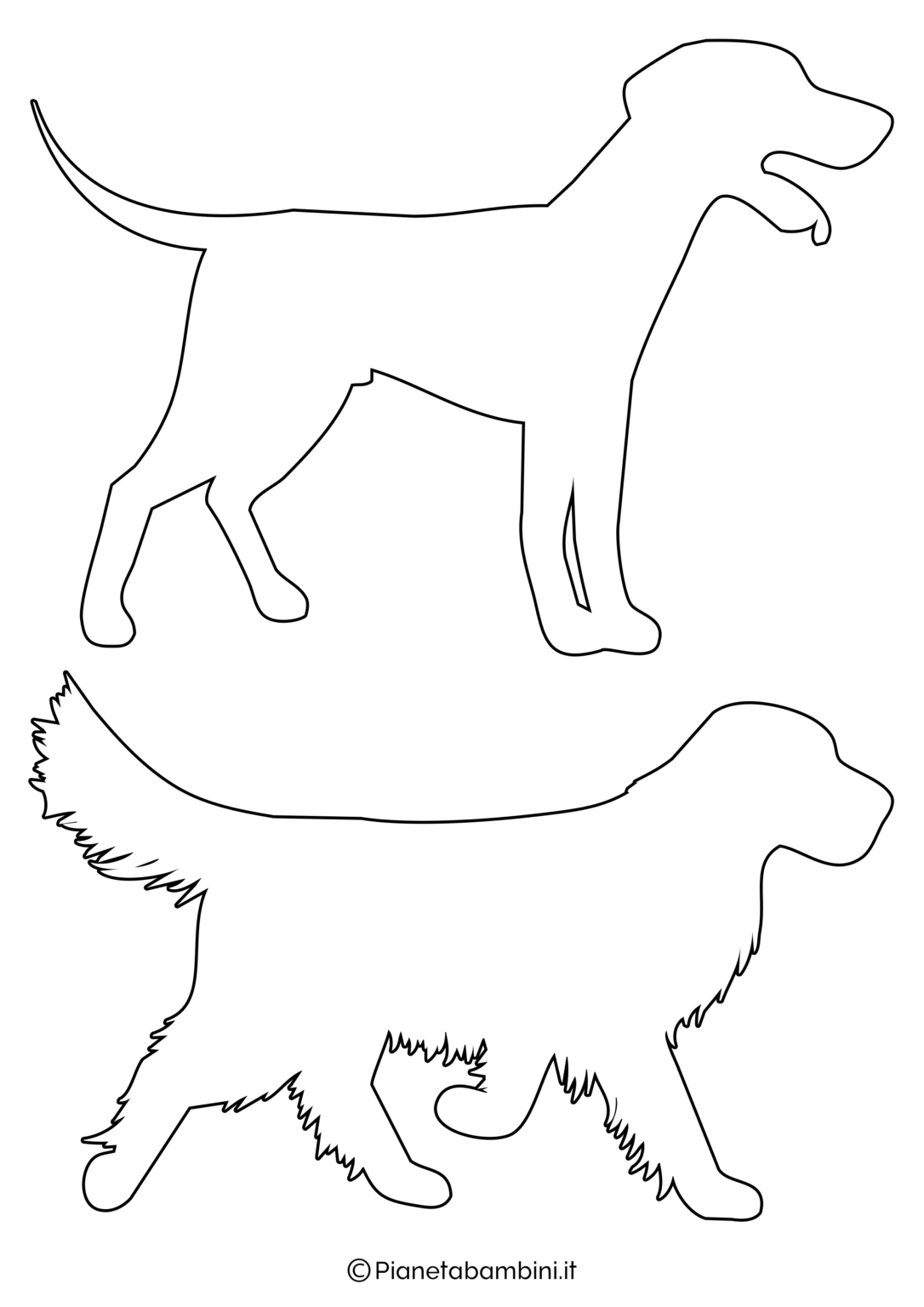 Sagome di Cani da Stampare e Ritagliare | PianetaBambini.it