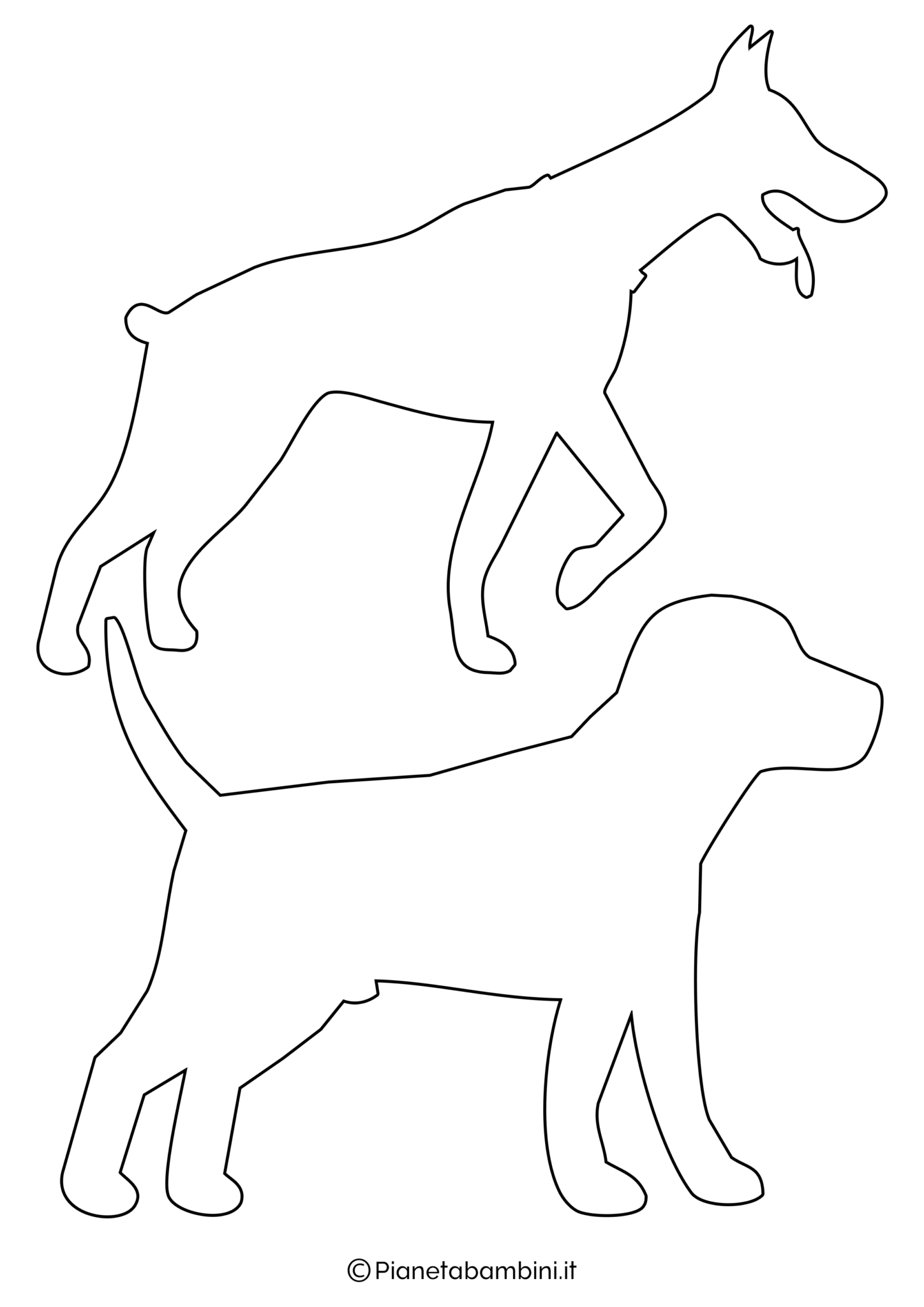 Sagome di Cani da Stampare e Ritagliare | PianetaBambini.it