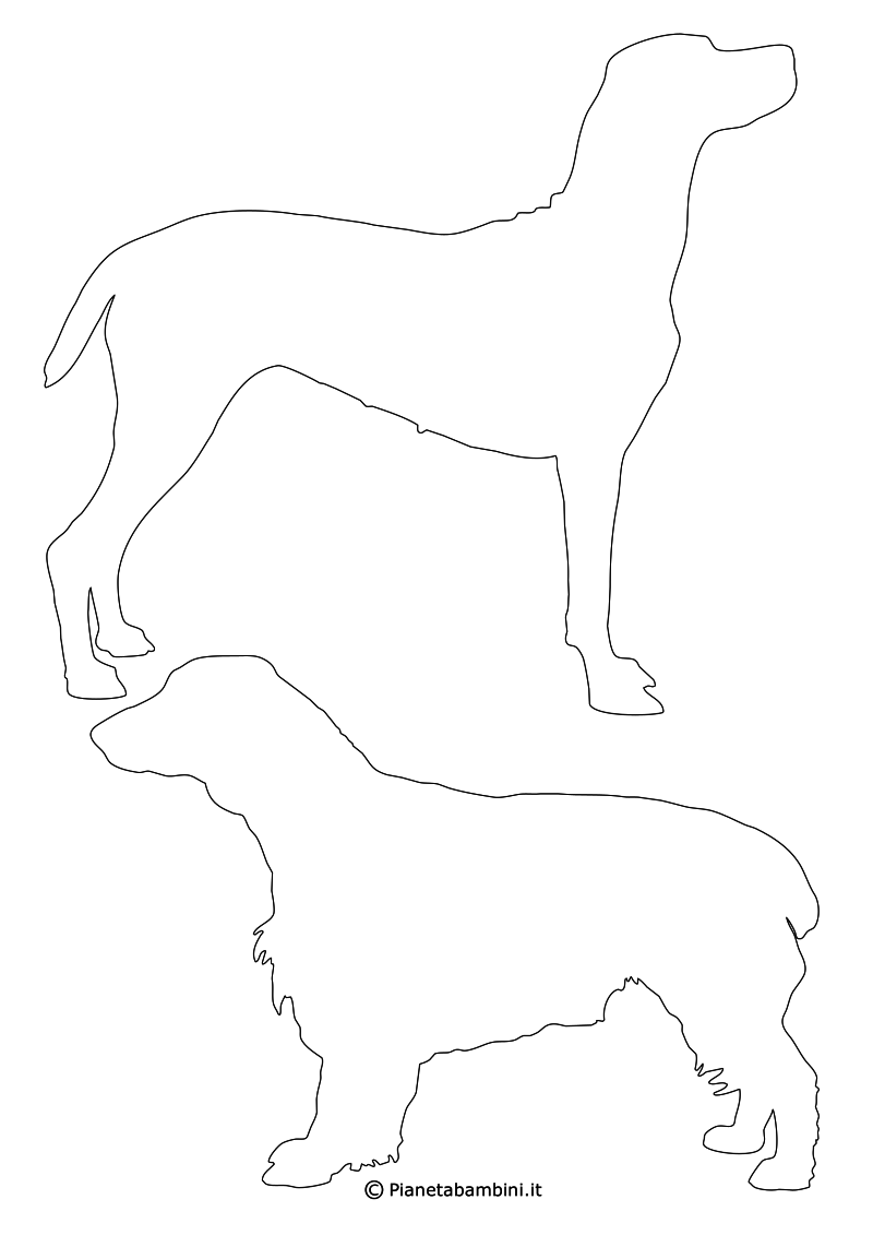 Sagome di Cani da Stampare e Ritagliare | PianetaBambini.it