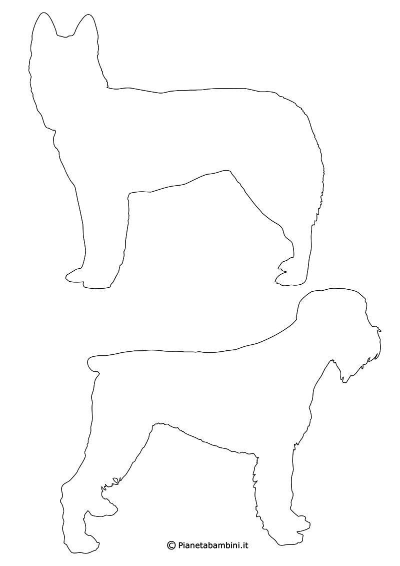 Sagome di Cani da Stampare e Ritagliare | PianetaBambini.it