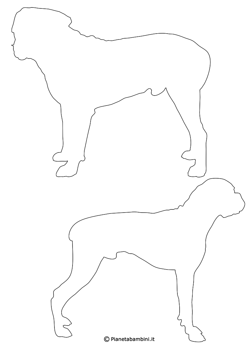 Sagome di Cani da Stampare e Ritagliare | PianetaBambini.it