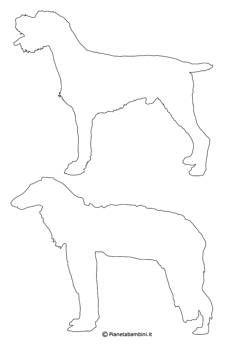 Sagome di Cani da Stampare e Ritagliare | PianetaBambini.it