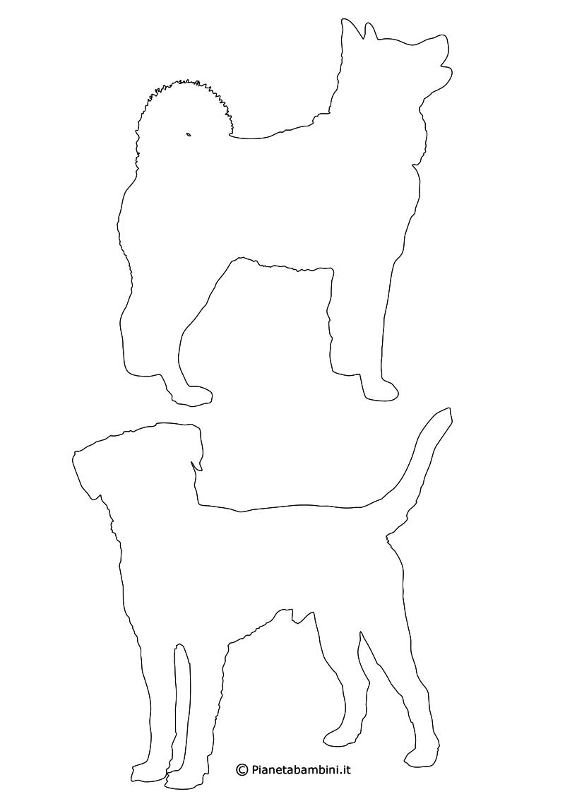 Sagome di Cani da Stampare e Ritagliare | PianetaBambini.it