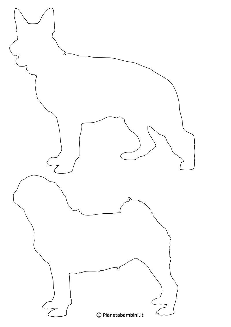 Sagome di Cani da Stampare e Ritagliare | PianetaBambini.it