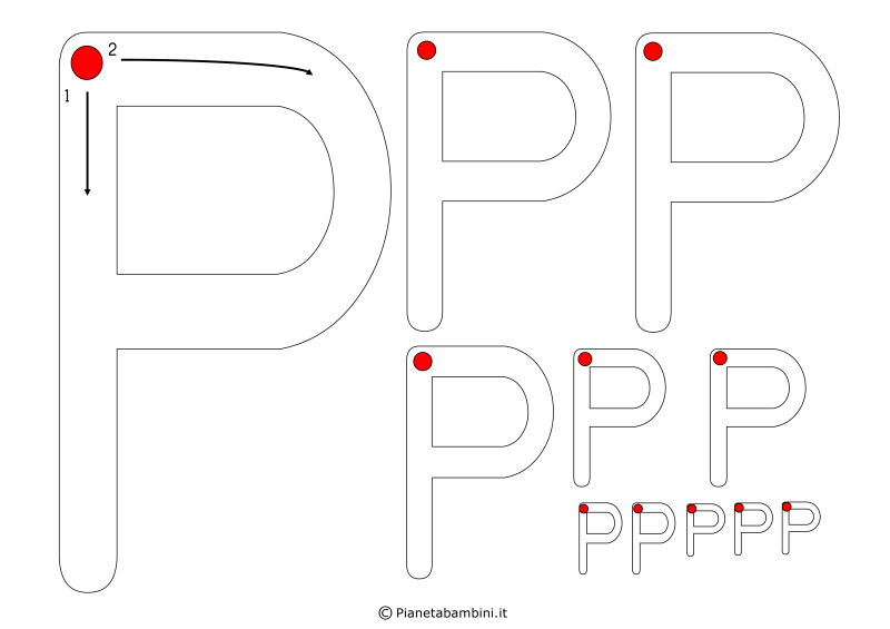 Schede per Imparare a Scrivere le Lettere dell'Alfabeto | PianetaBambini.it