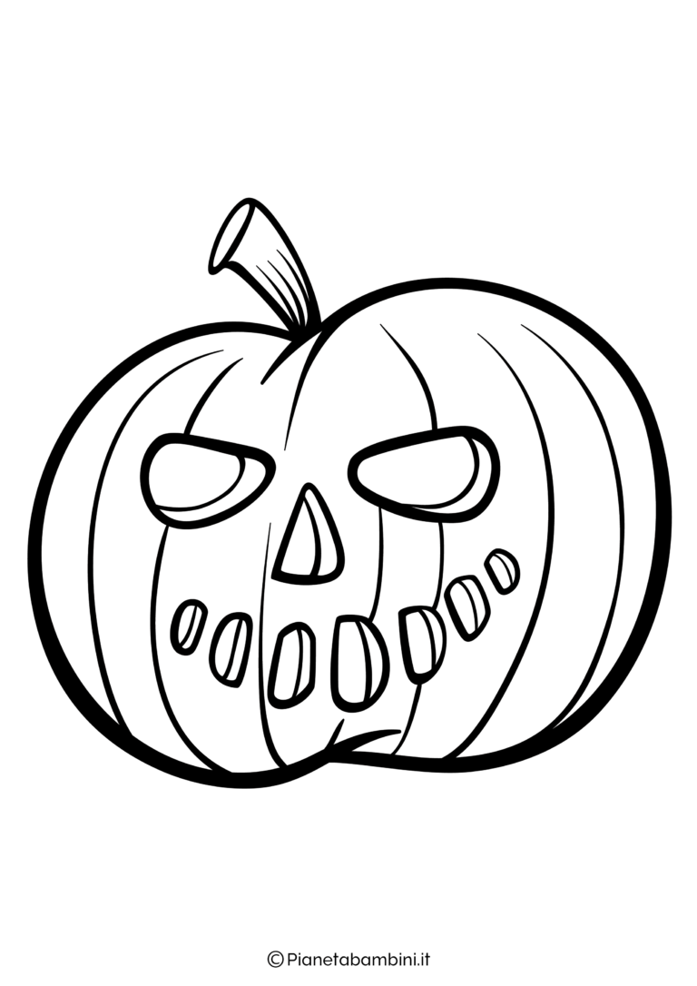 75 Disegni di Zucche di Halloween da Colorare | PianetaBambini.it
