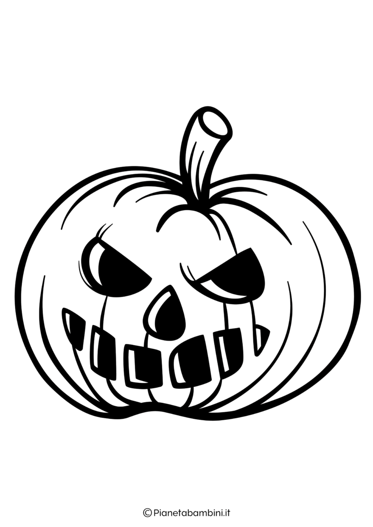 75 Disegni di Zucche di Halloween da Colorare | PianetaBambini.it
