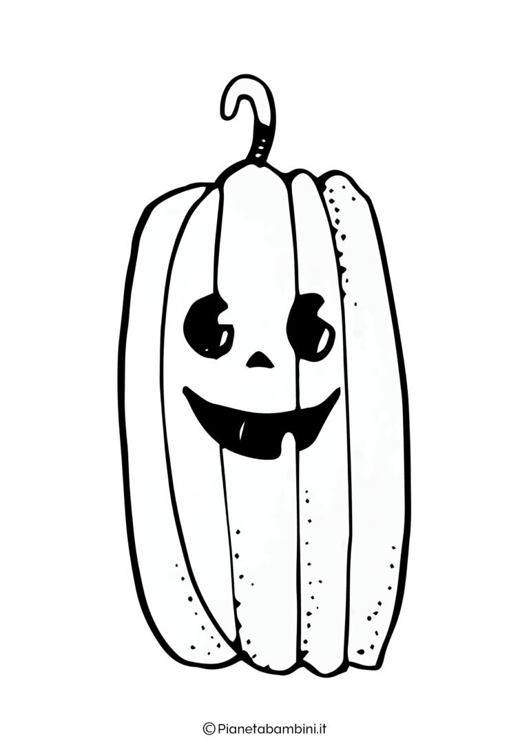 75 Disegni di Zucche di Halloween da Colorare | PianetaBambini.it