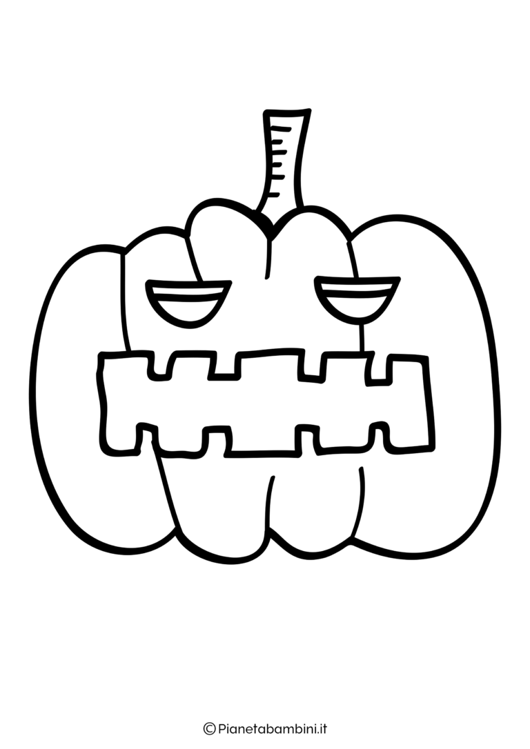 75 Disegni di Zucche di Halloween da Colorare | PianetaBambini.it