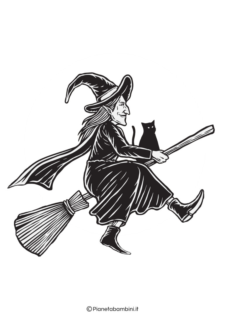 Immagini della Befana da Stampare e Ritagliare Gratis | PianetaBambini.it