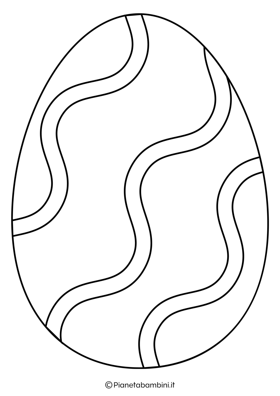 Sagome e Disegni di Uova di Pasqua da Stampare e Colorare ...