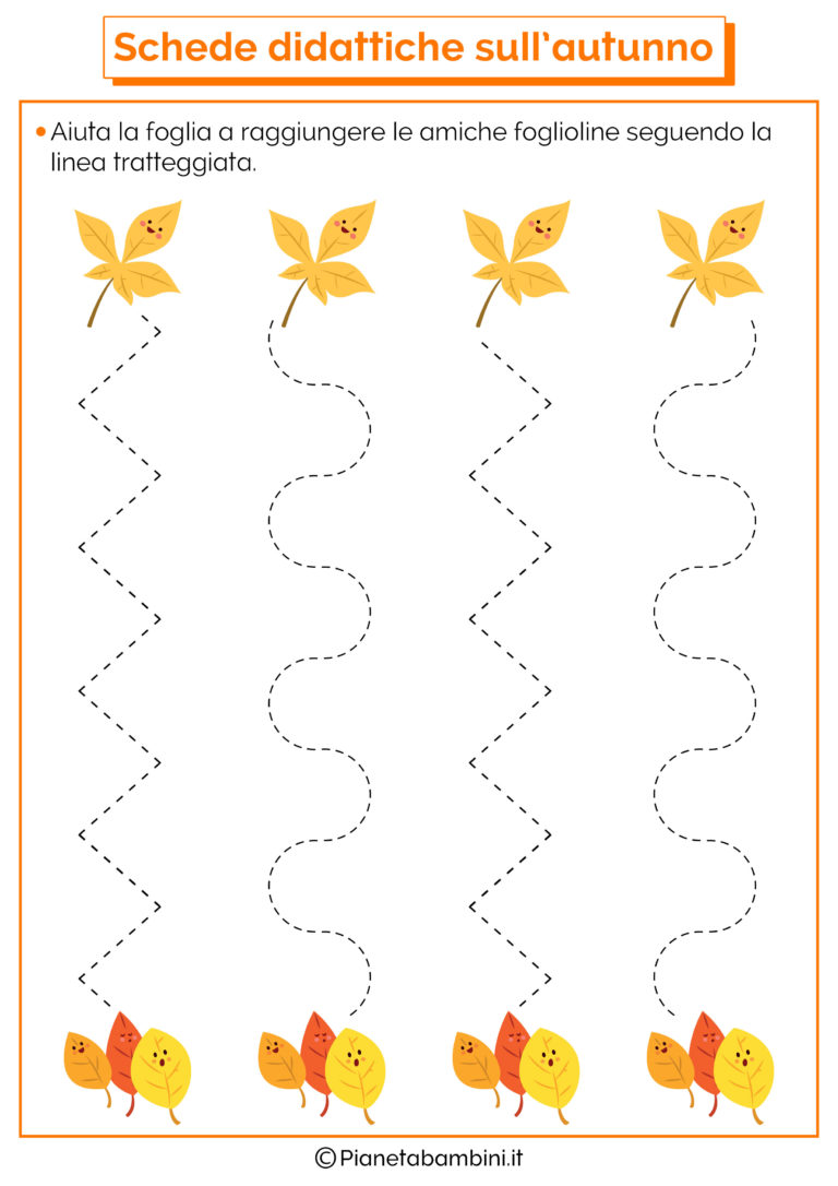 Schede Didattiche sull'Autunno per la Scuola dell'Infanzia ...