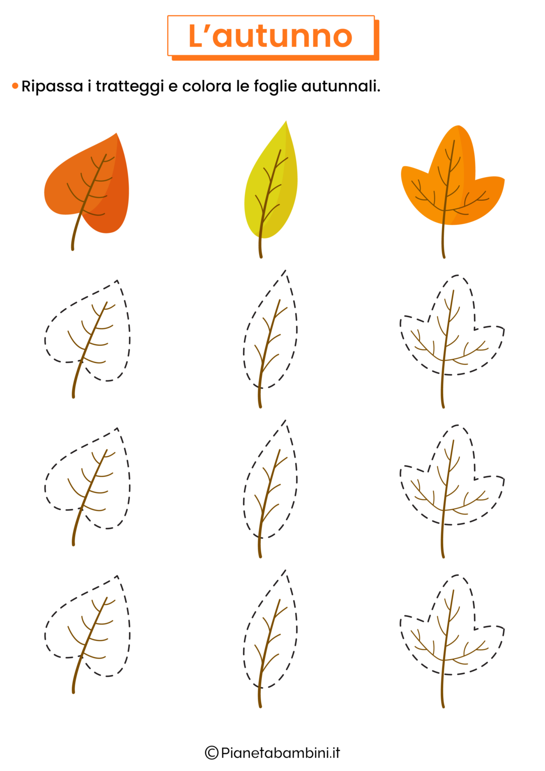 Schede Didattiche sull'Autunno per la Scuola dell'Infanzia ...