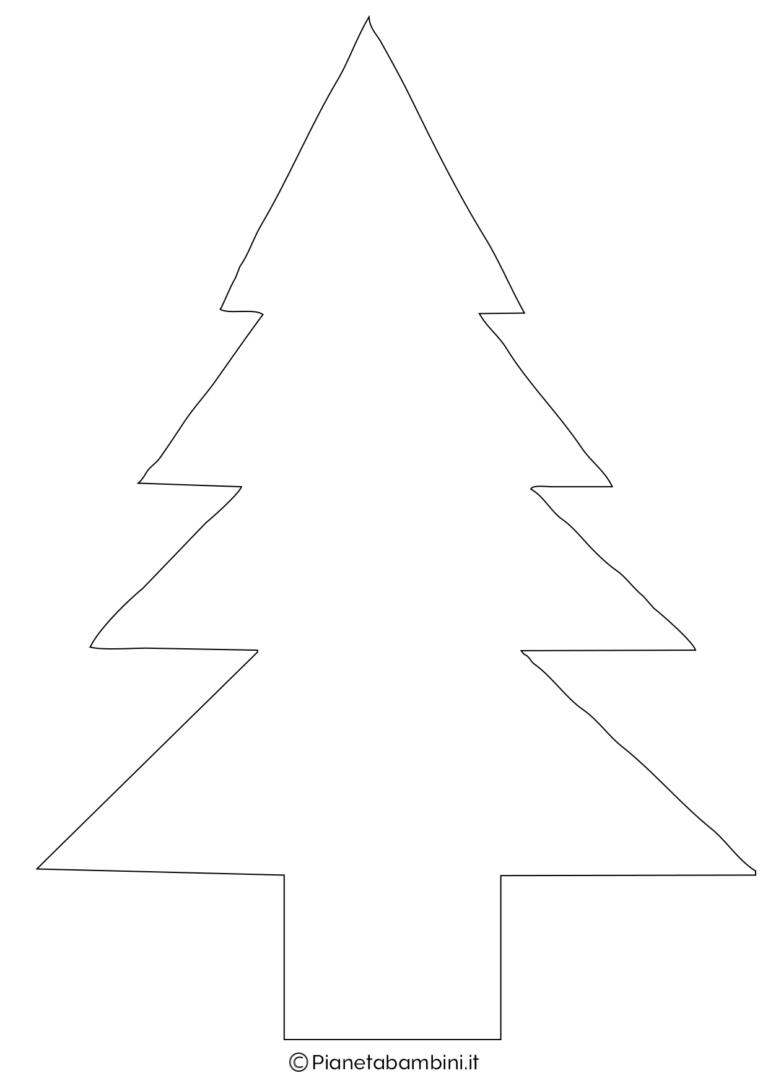 54 Sagome di Alberi di Natale da Stampare e Ritagliare | PianetaBambini.it