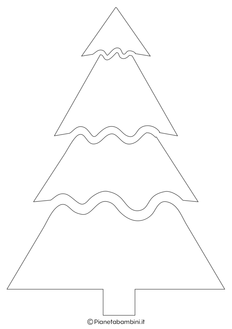 54 Sagome di Alberi di Natale da Stampare e Ritagliare | PianetaBambini.it