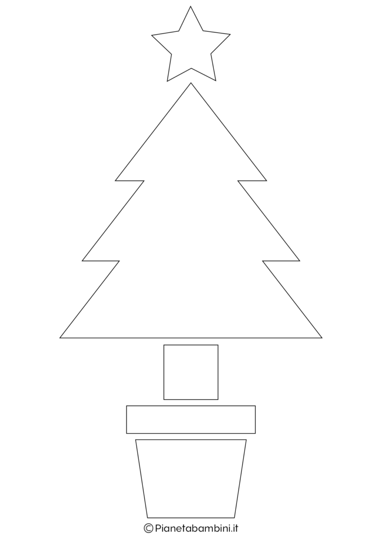 54 Sagome di Alberi di Natale da Stampare e Ritagliare | PianetaBambini.it