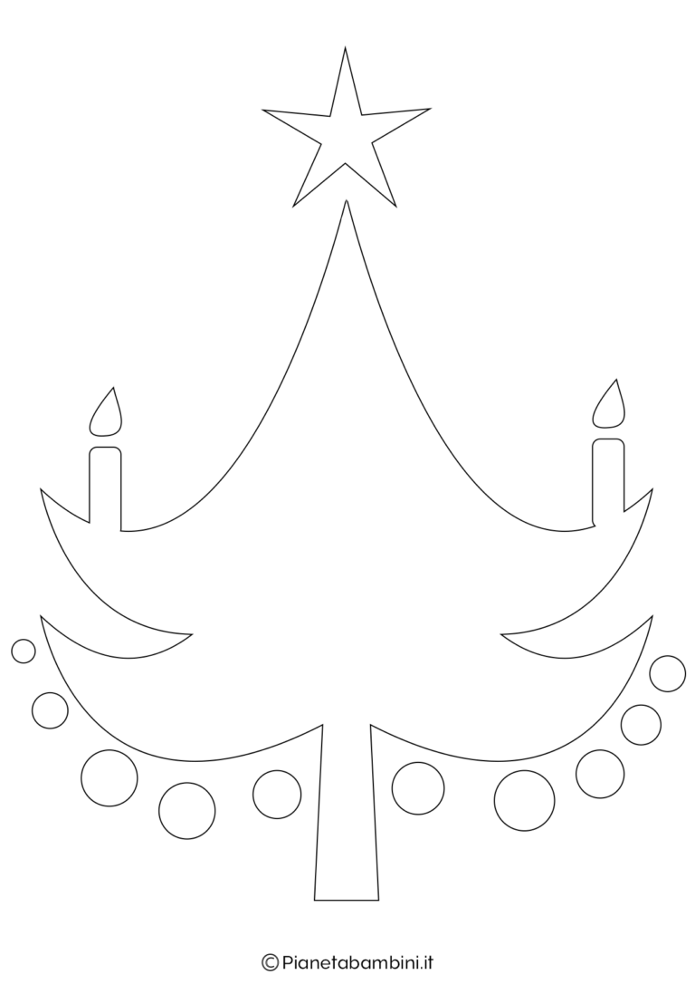 54 Sagome di Alberi di Natale da Stampare e Ritagliare | PianetaBambini.it