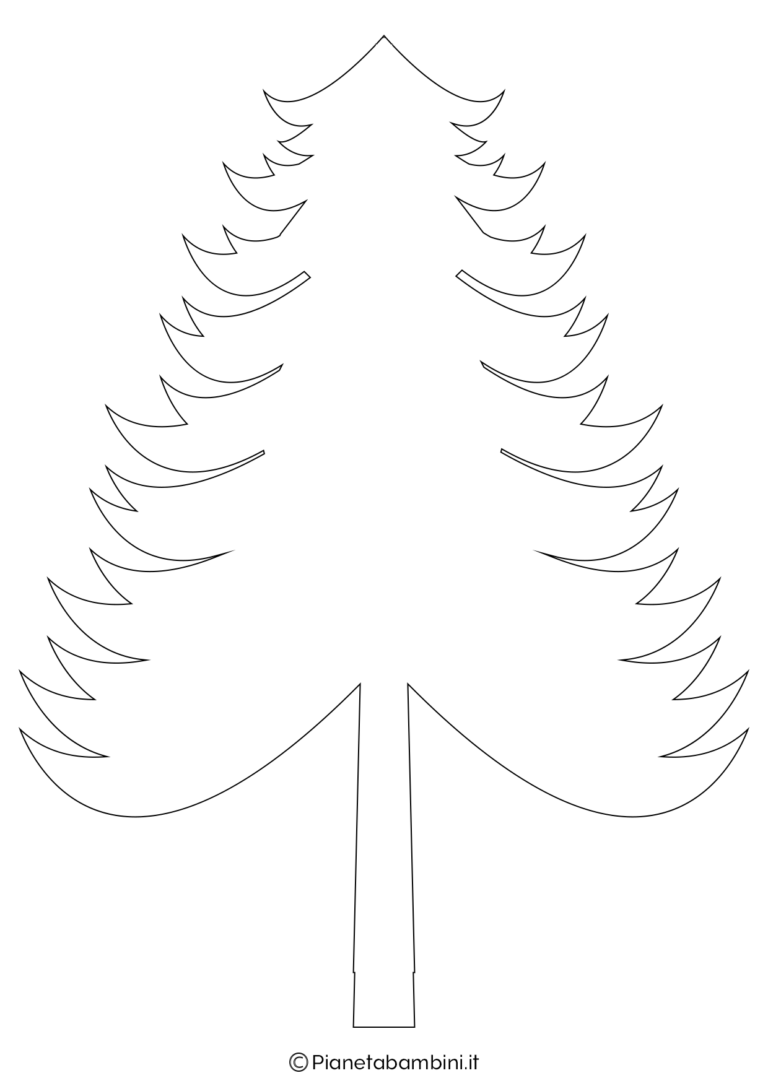 54 Sagome di Alberi di Natale da Stampare e Ritagliare | PianetaBambini.it